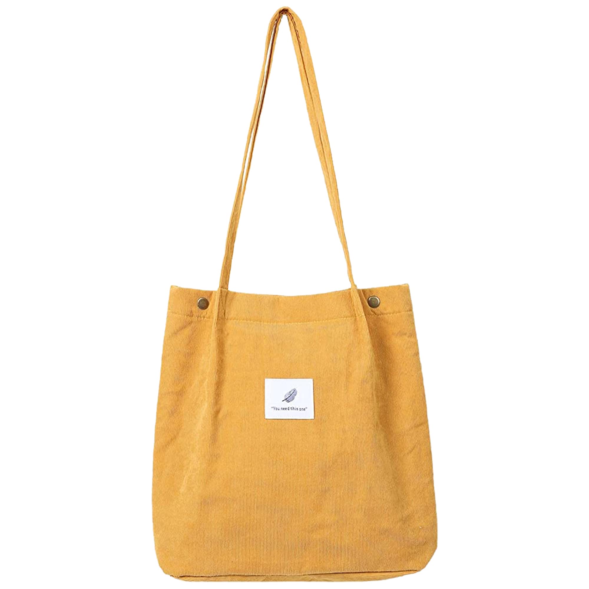 Sable Hub Women's Shopping Bag | Canvas Shoulder Hand Bags | Waterproof, Foldable Tote Bags, Comfortable for Outdoor - Orange