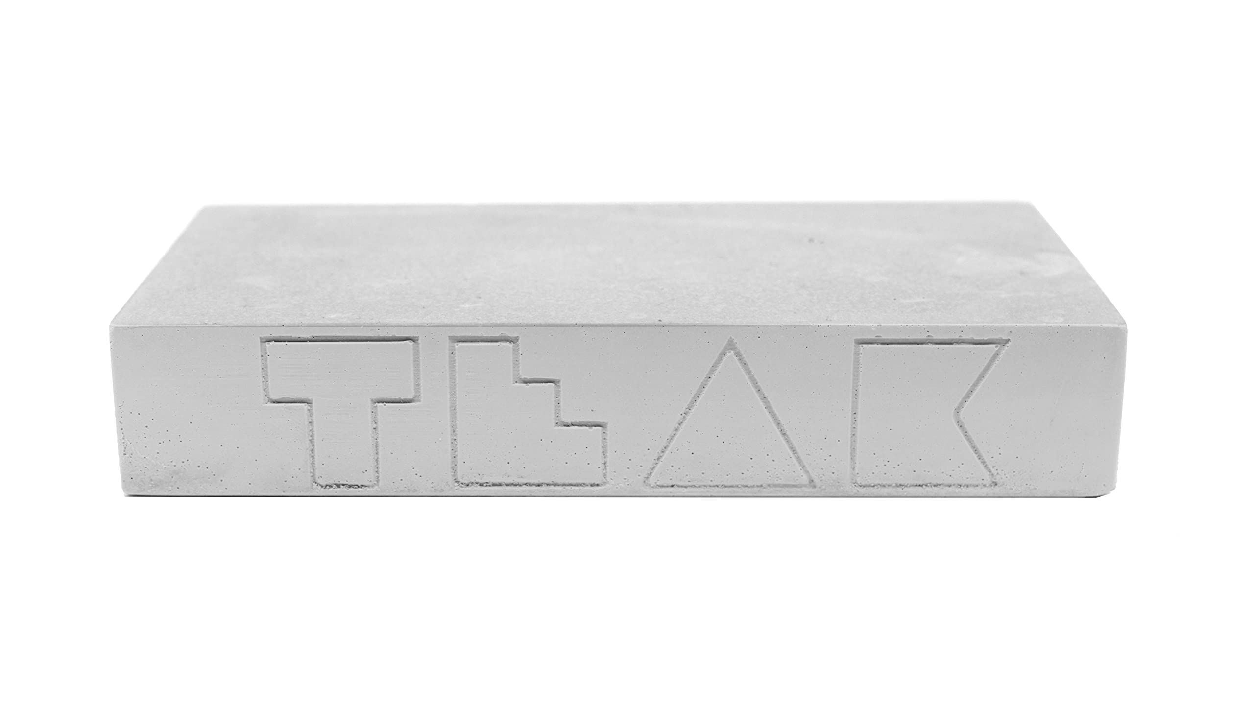 Teak Tuning Monument Series Concrete Fingerboard Obstacle, Big Slab Manual Pad - 5.5" Wide, 3" Long, 1" Tall - Ultra Premium, Super Durable Polymer Modified Concrete - Sterling Gray Colorway