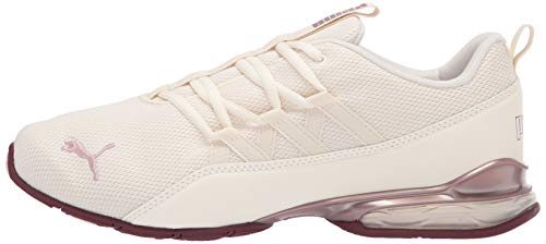 PUMA womens 19495301 Running Shoe, Whisper White-rose Gold-burgundy, 9 US