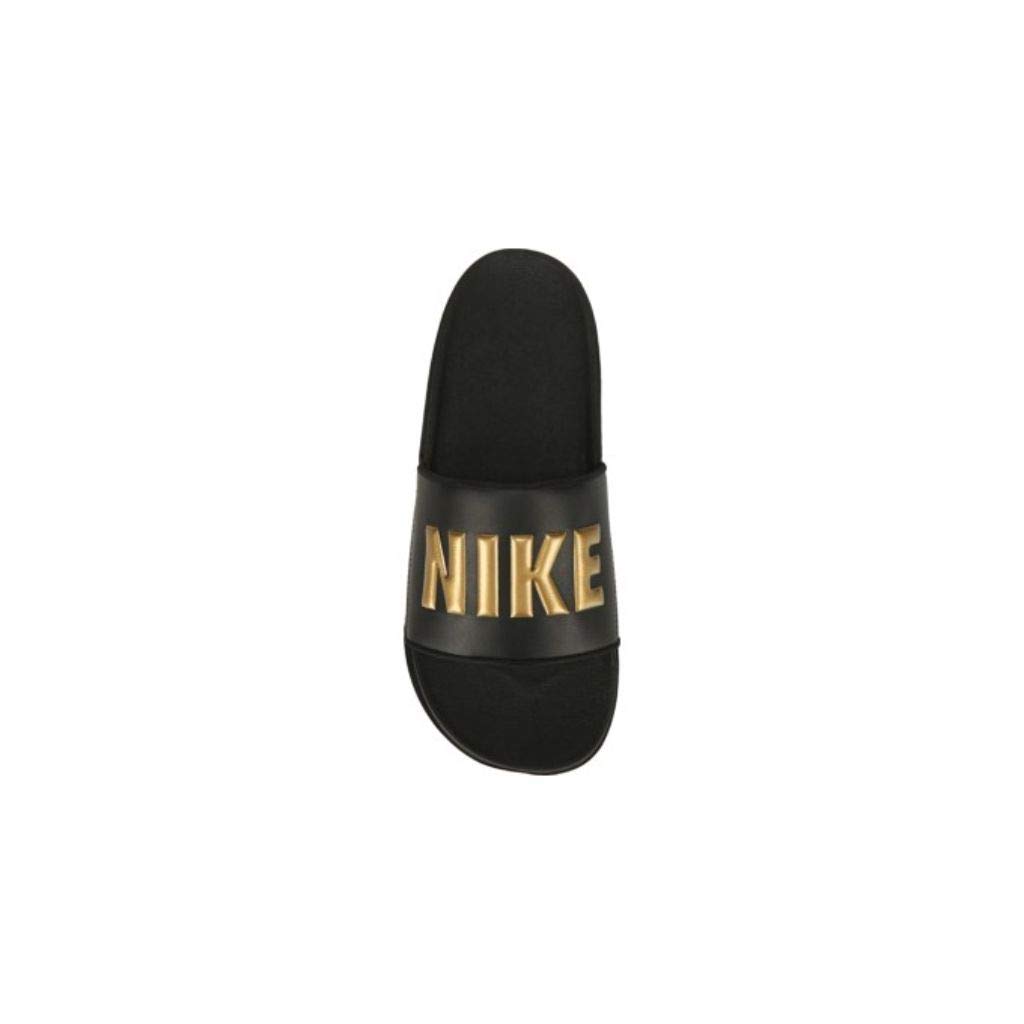 Nike Mens Off Court Slide Sandal, Black/Gold, 9