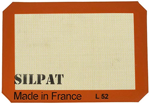 Silpat AE295205-01 Premium Non-Stick Silicone Baking Mat, 11-3/4-Inch x 8-1/4-Inch (2 pack) by Silpat