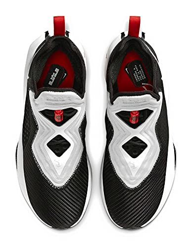 Nike Mens Lebron Soldier XIV 14 Basketball Shoes (Black/White-University Red, Numeric_12)