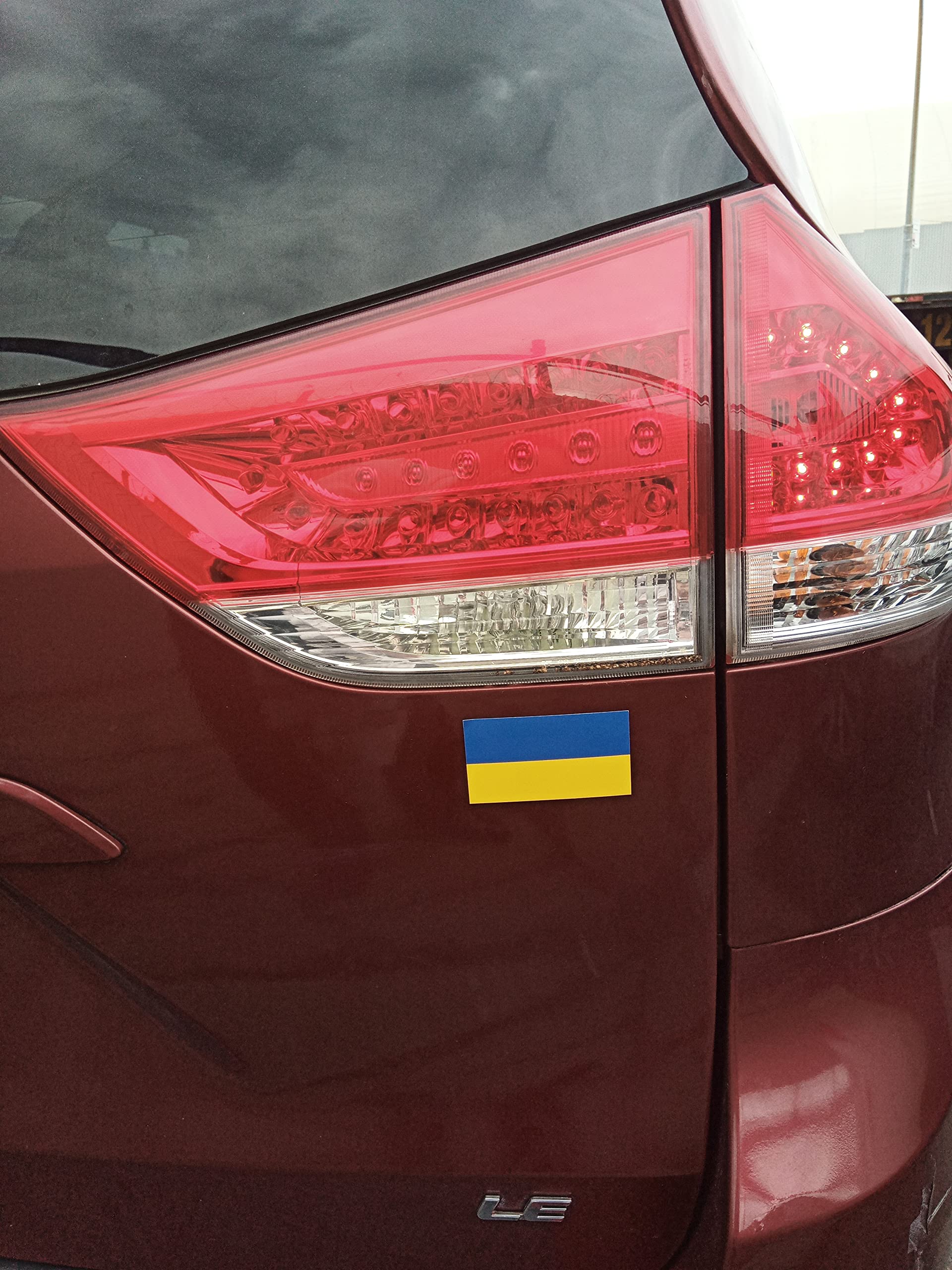 Ukraine Flag Magnet - for Car and Refrigerator - 3.5" x 2" - Authentic Ukrainian Flag Colors