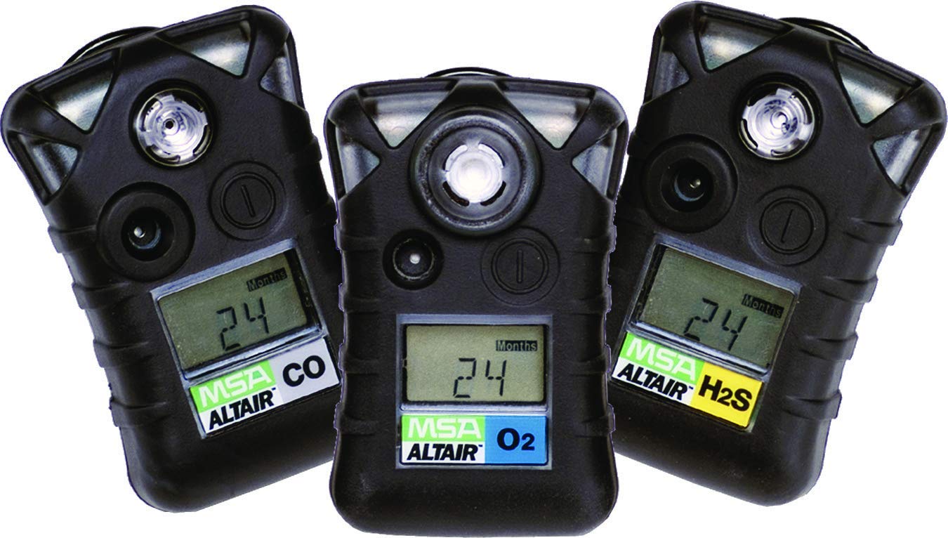 MSA 10092522 ALTAIR Single-Gas Detector - (CO) Carbon Monoxide (Low: 25ppm, High: 100ppm), Color: Black, Portable Gas Monitor, Durable, UL Standard-Approved