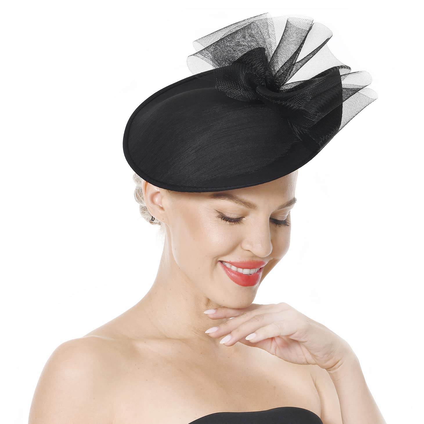 VINTAGEHAT Kentucky Derby Fascinators for Women - Tea Party Headbands Mesh Flower Bowknot Pillbox Hats