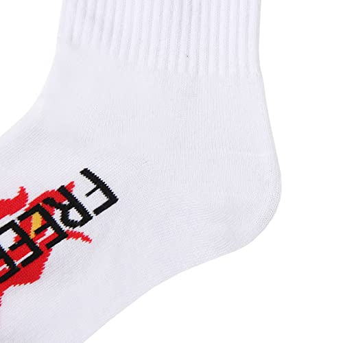 Socky New HypeBeast Sneakerhead CPFM Stop Go Pattern Ye Must Be Born I See Ghosts Unisex Soft Crew Sport Socks White Color CZ2670-001