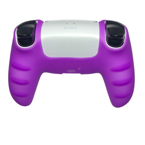 Purple - Silicone Controller Skin Grip Anti-Slip Cover Protector Case - Compatible with PS5 DualSense Controller