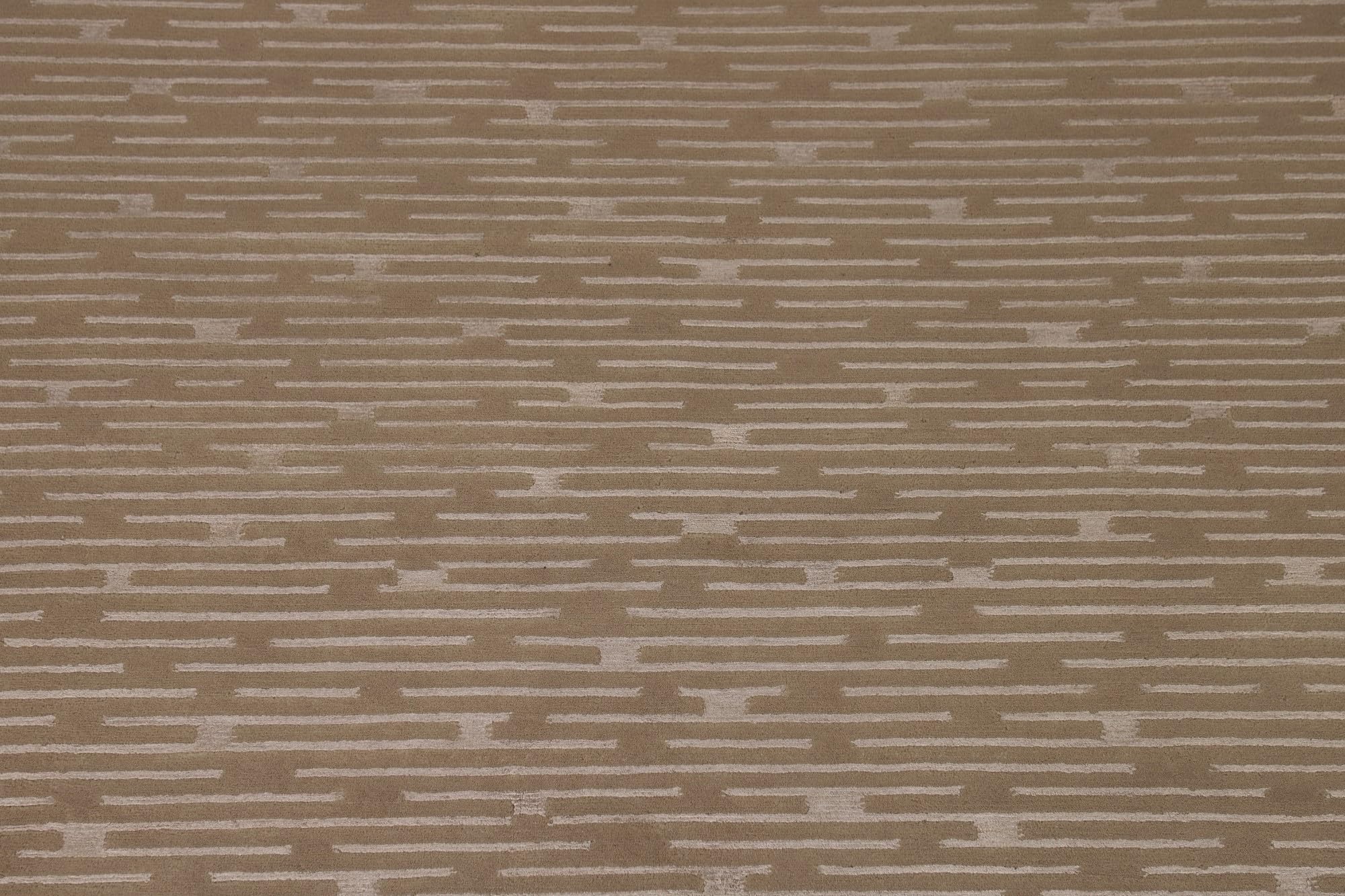 Modern Collection 9 x 12 Abstract Area Rug, All-Over/Stripe Wool Carpet for Home Décor, Living Room, Dining Room, and Bedroom