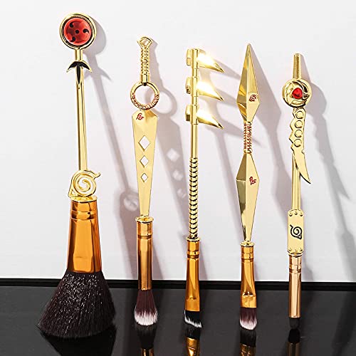 Professional Anime Makeup Brushes Set - 5pcs Cosmetic Anime Peripheral Okuno CosplayGift Makeup Brush Set For Women