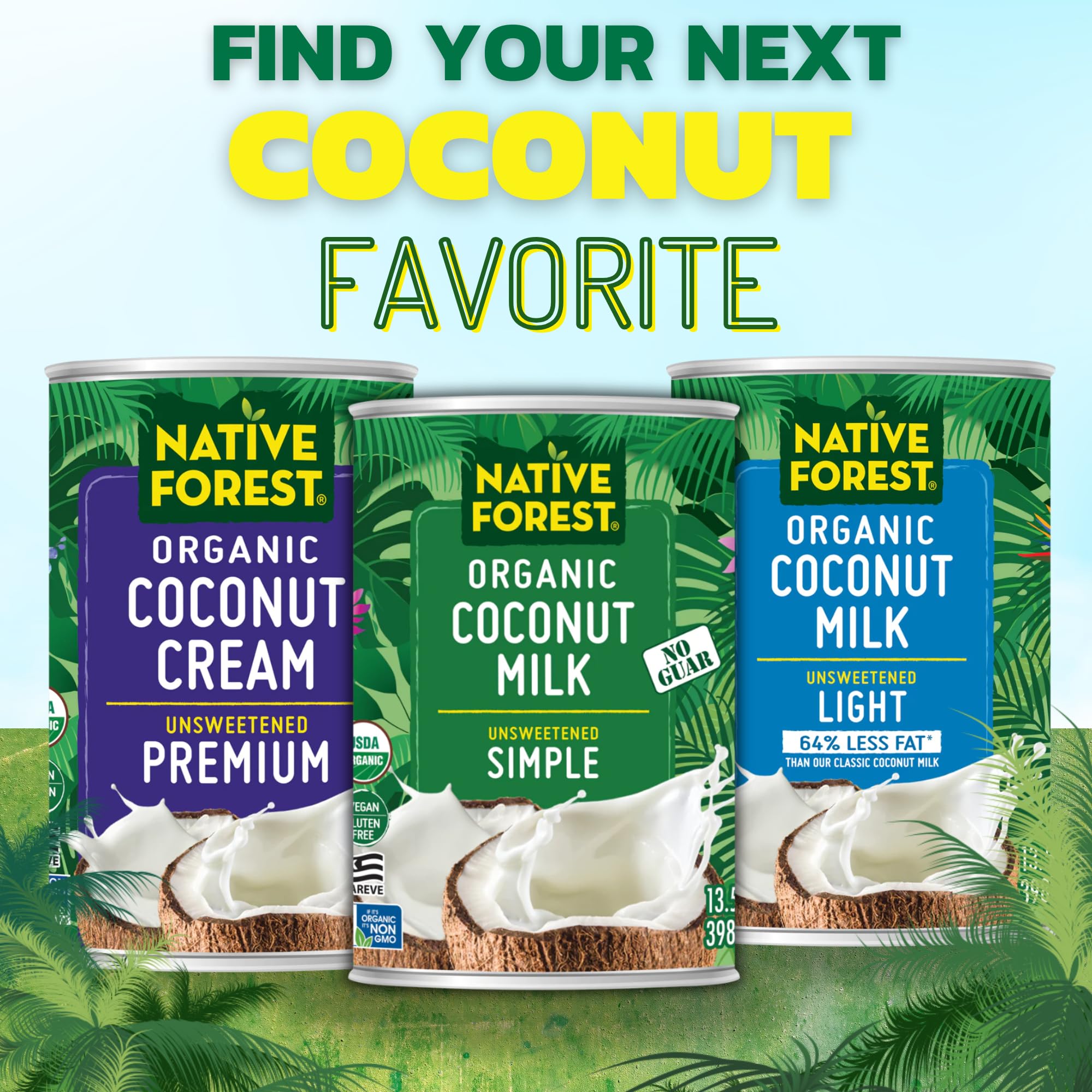 Native Forest Organic Unsweetened Coconut Milk β Canned Coconut Milk, Dairy Replacement, Non-GMO Project Verified, USDA Organic β Classic, 13.5 Fl Oz (Pack of 12)