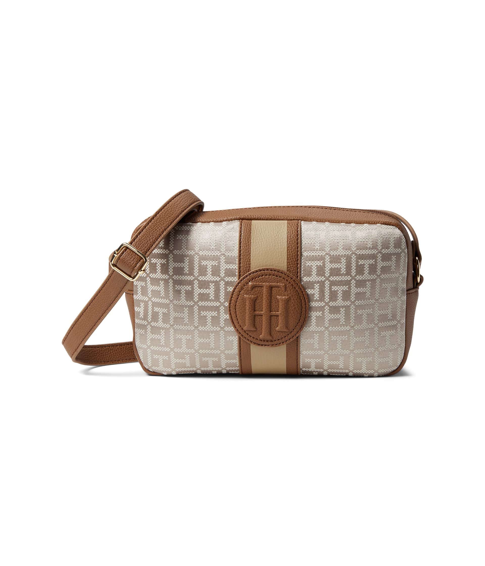 Tommy Hilfiger Riley Camera Crossbody Stone Tonal One Size