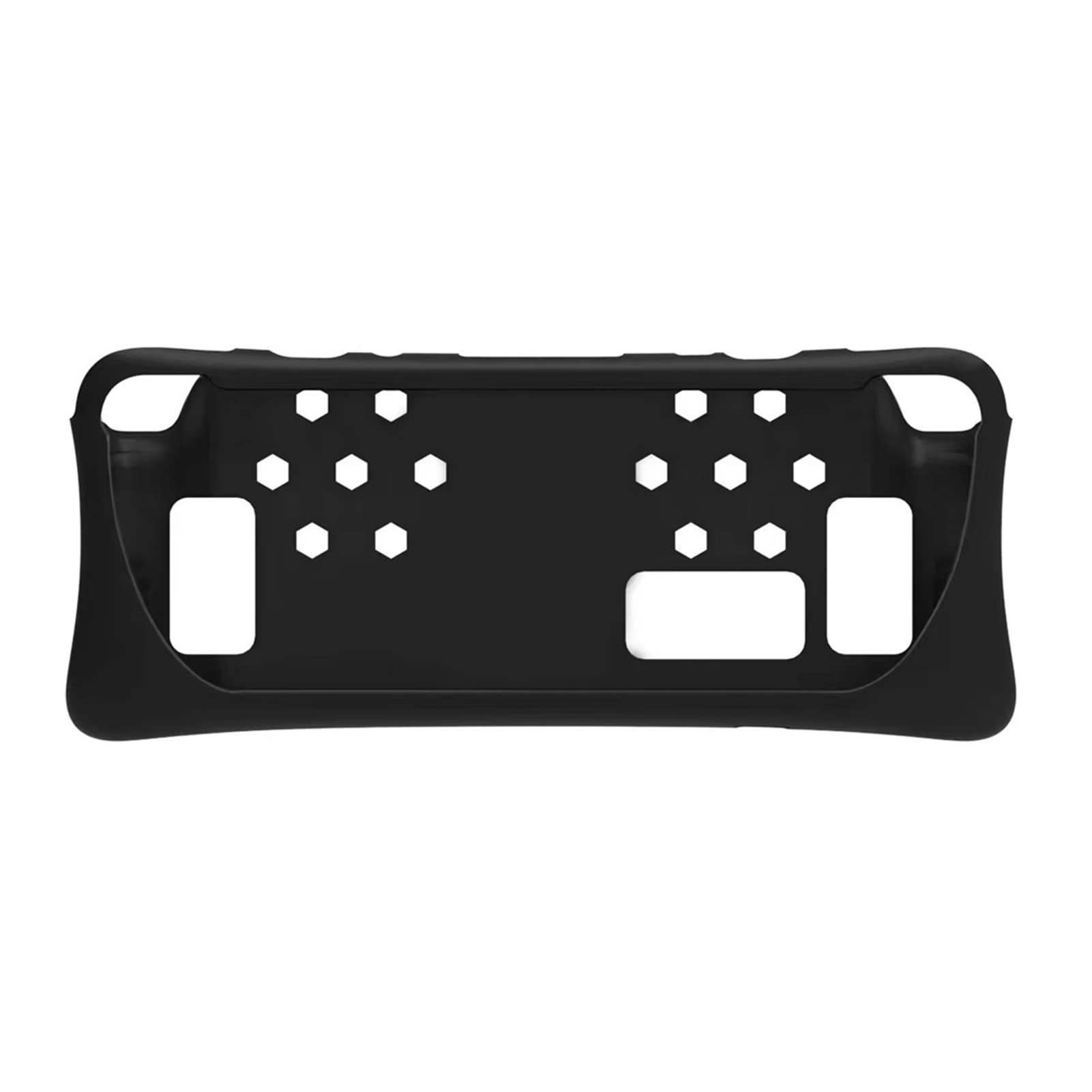 SamFansar Game Console Protective Case Shockproof Full Body Protection Handheld Game Console Stand Cover 1 Set Soft Black