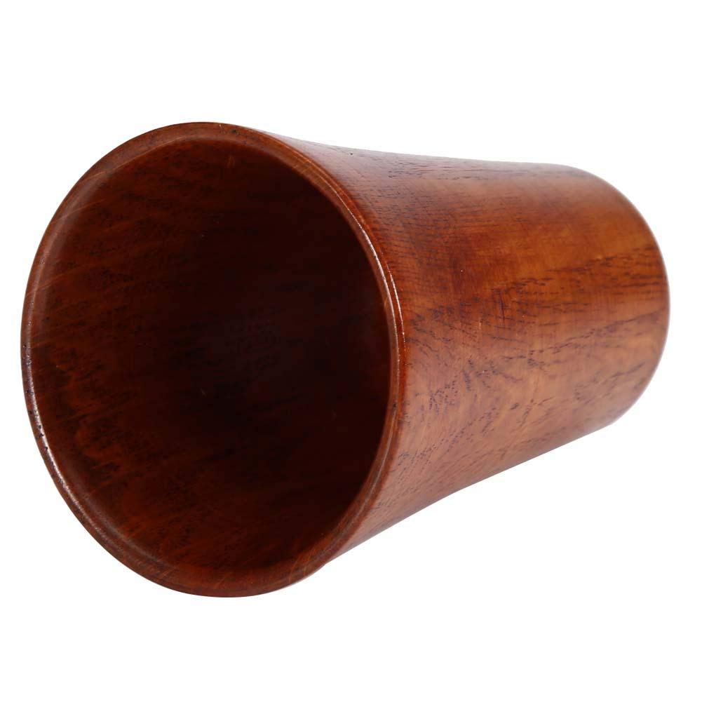 Unbreakable Natural Wooden Tea/Coffee/Beer Cup, Round Wooden Teacups Coffee Mug Wine Mug Decorative Teacup, Smooth Milk Cup