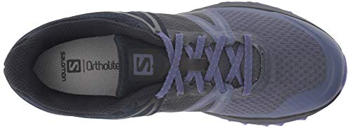 Salomon Women's Trailster Trail Running Shoes, Crown Blue/Navy Blazer/Purple Opulence, 6