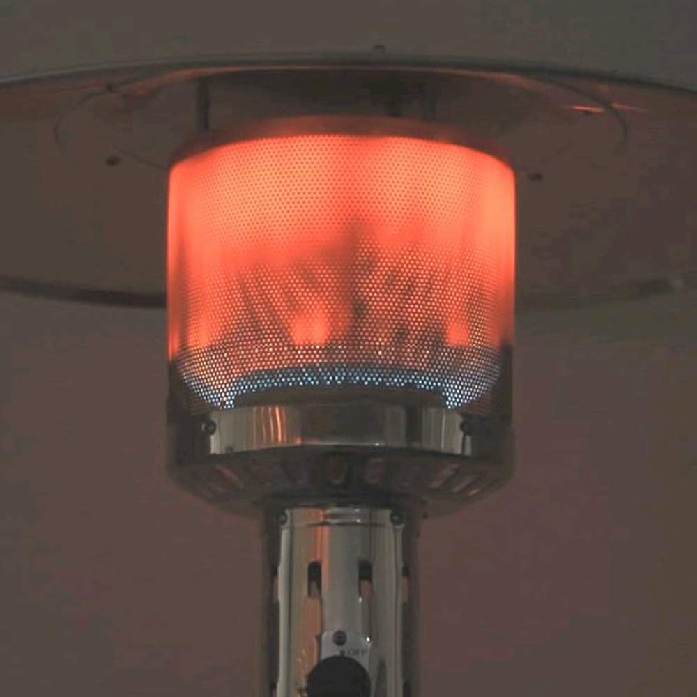 Simple Deluxe 47,000 BTU Outdoor Propane Patio Heater with Wheels, Black