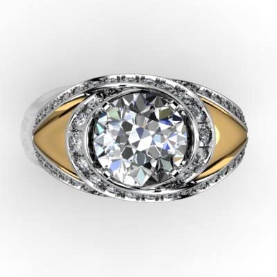 Solitaire 1.10Ct Simulated Diamond Women Engagement Ring,925 Sterling Silver Ring For Her,Wedding Ring For Women (8 US)