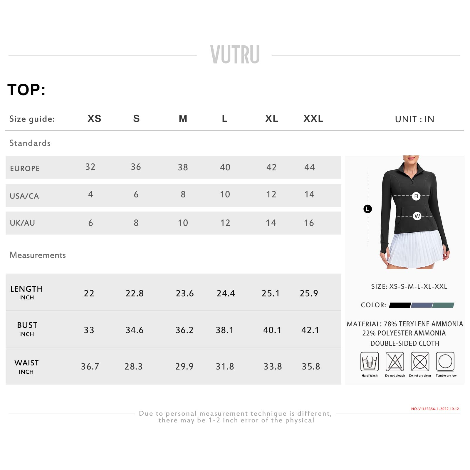 VUTRU Women's 1/4 Zip Pullover Microfleece Jackets Long Sleeve Mock Neck Sweatshirt Tops with Pockets for Running Hiking