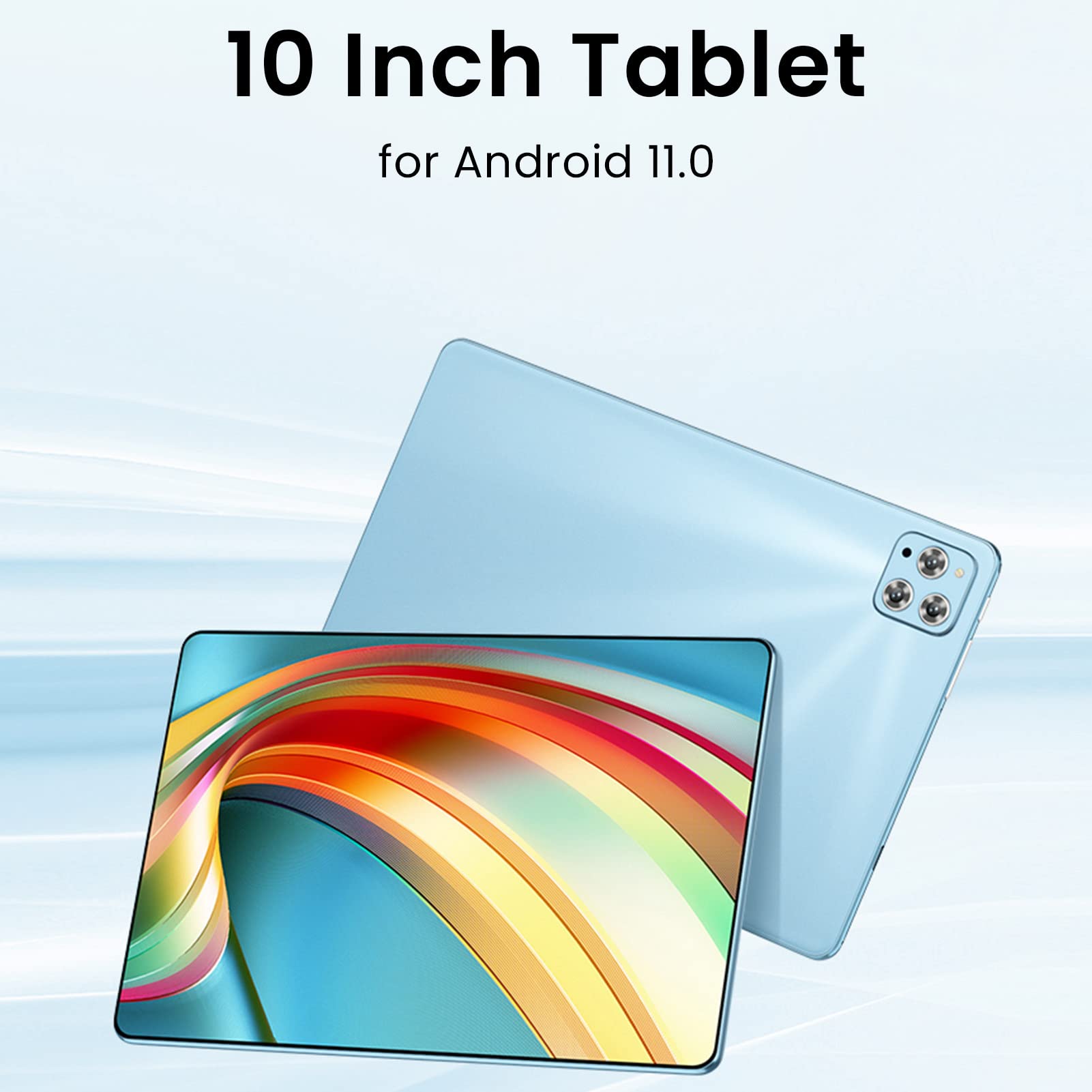 Pssopp Gaming Tablet, for Android 11 10in Tablet for Daily Use (Blue)