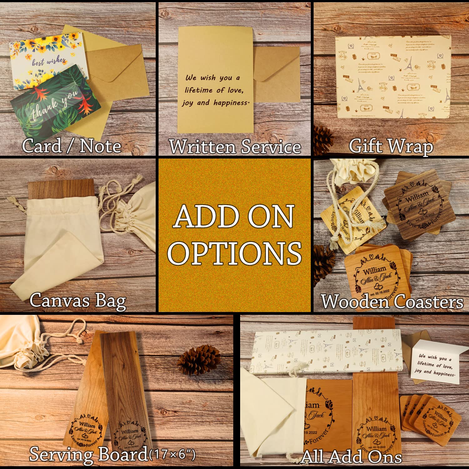Wedding gifts, Personalized Cutting Boards for Couples, Anniversary, Christmas,Valentines Day, Housewarming Gift - Handmade Customizable Wooden Kitchen Decor Gift for New Homeowners
