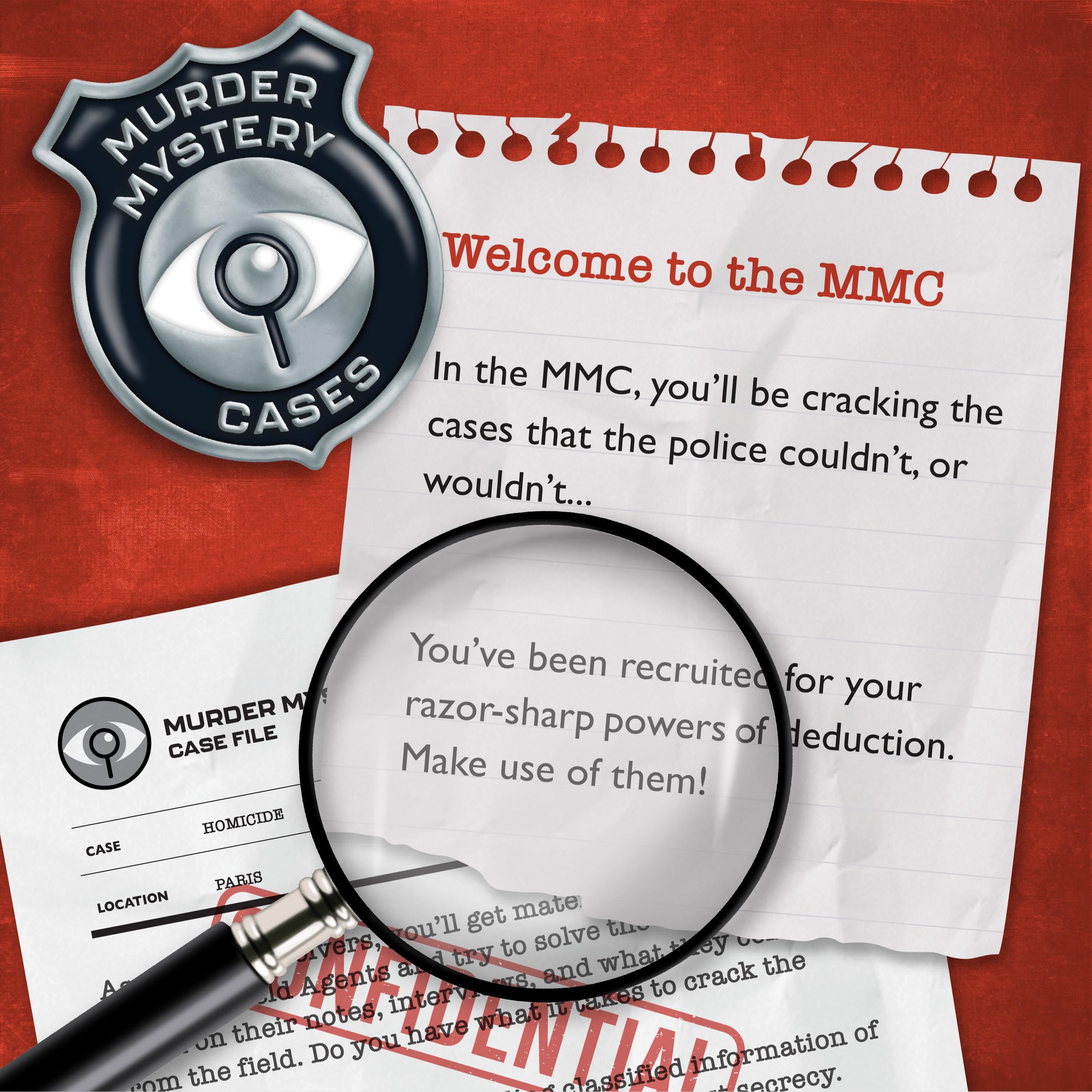 Unsolved Murder Mystery Game - FPI Mystery: Disappearance At Wirth Circus - Unsolved Case Game, Cold Case File, Crime Solving Detective Game for Adults & Teens - Solo, 2 Player, or Group Board Game