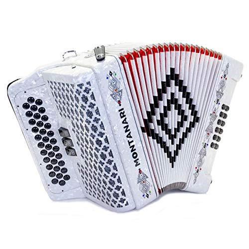 Montanari 3412 3S Accordion GCF White Accordion