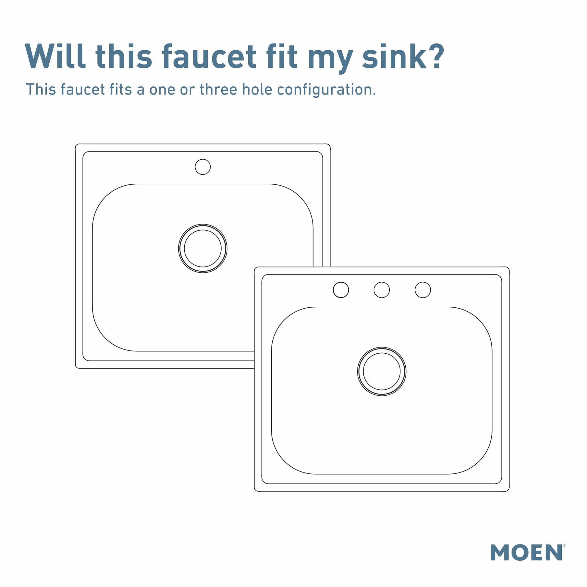 Moen Brantford Oil Rubbed Bronze One-Handle Pulldown Kitchen Sink Faucet Featuring Power Boost and Reflex Retractable Docking System, Traditional Kitchen Faucet with Sprayer, 7185ORB
