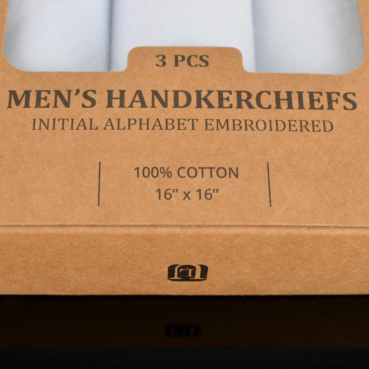 Monogrammed Handkerchiefs for Men - Soft Hankies for Men + Great Monogrammed Gifts - Intial J