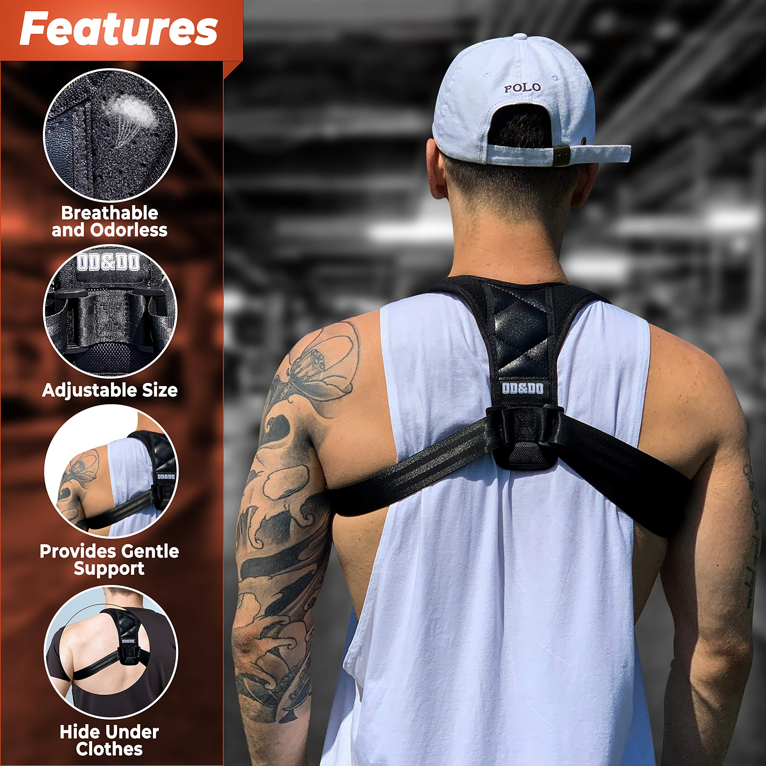 OD&DO 7PC Agility Ladder Speed Training Equipment Set with Cones, Parachute and Back Support