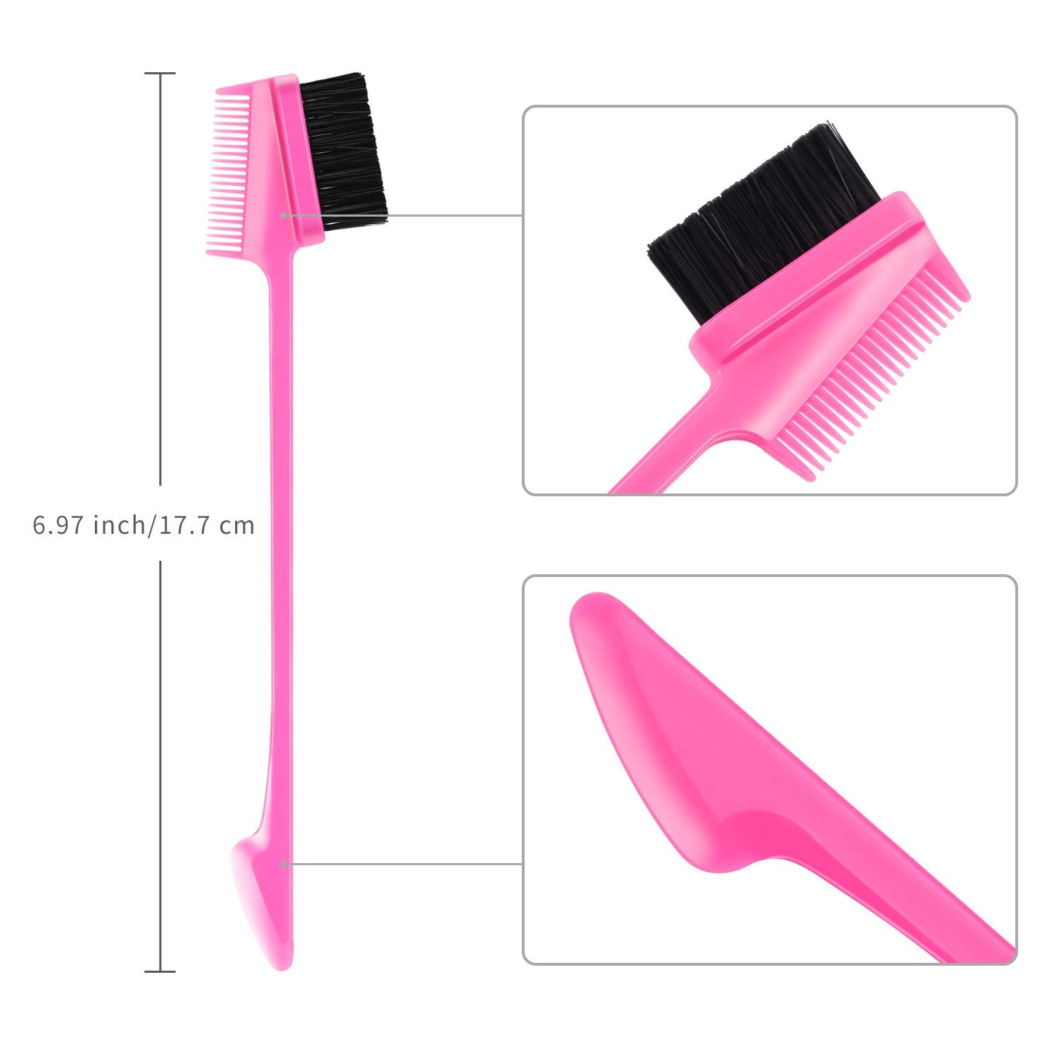 Wet Brush Original Detangler for Curly, Wavy Hair - Detangling Kit with Continuous Spray Bottle, Scalp Massager, Edge Brush, and Rat Tail Comb