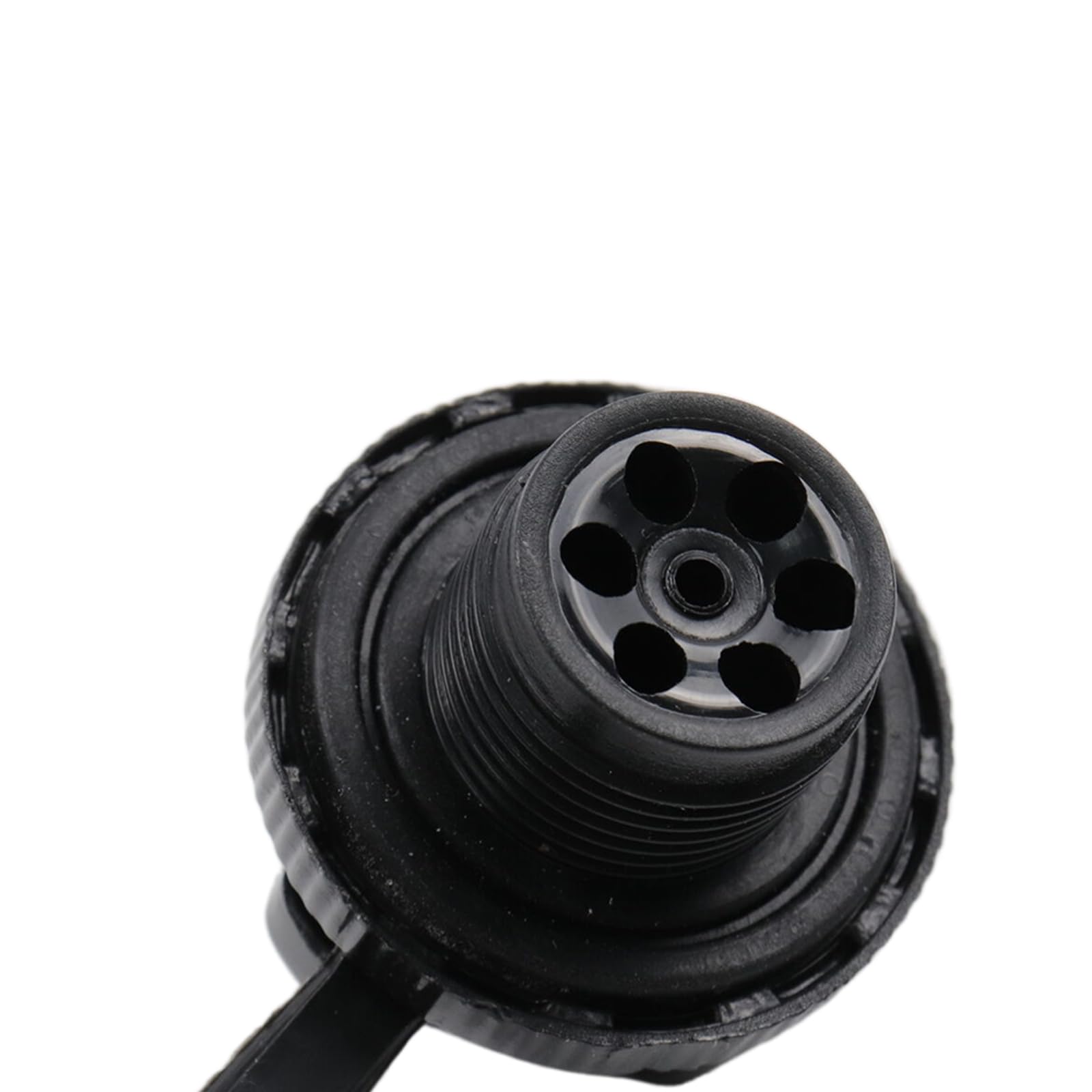 Quluxe 5 Pcs Air Valve Inflatable Boat Spiral Air Plugs Air Mattress Plugs Boston Valve for Rubber Dinghy Raft Kayak Pool Boat Airbeds- Black