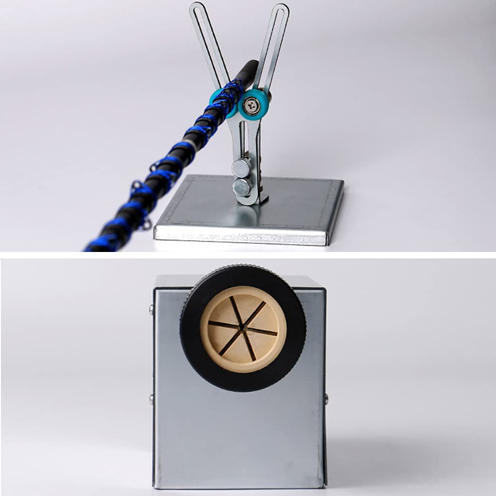 Portable Fishing Rod Repair Machine Winding Epoxy Glue Machine DIY Lure Rod Modified Building Machine 0-60RPM with Foot Switch