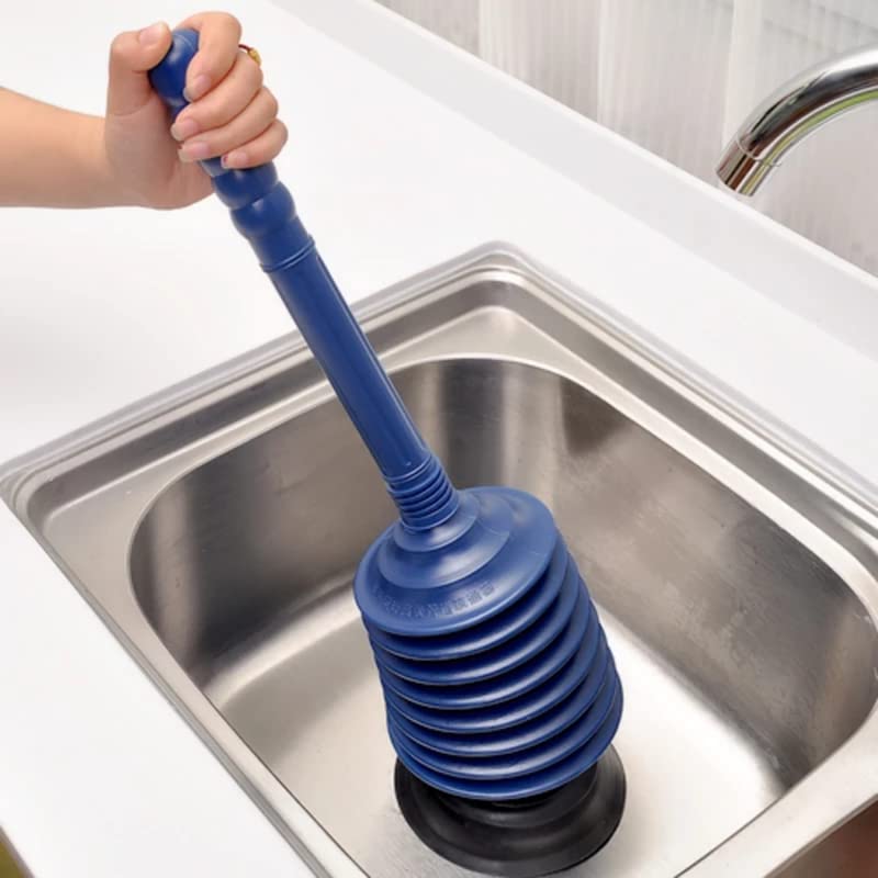 QIOJIRMU Plunger,Heavy Duty Unclogger Tool for Clogged Bathroom Toilets and Kitchen Sink,High Pressure Thrust Professional Bellows Accordion,All Purpose Power Plungers