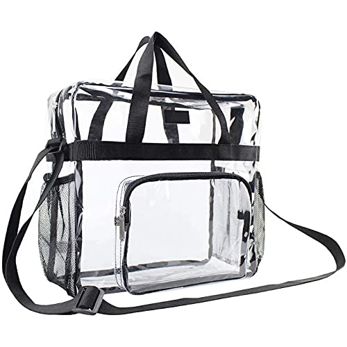 Portable Transparent Shoulder Crossbody Bag Tote Satchel Handbag for Women Lady