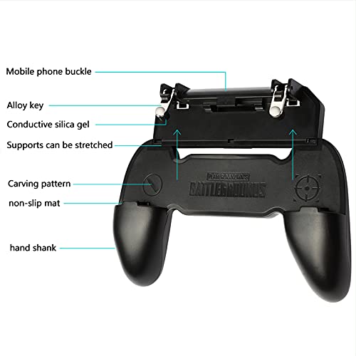 Oluote Mobile Game Controller, Gaming Trigger Smartphone Shooter Sensitive Controller Joysticks PUBG Mobile, for 4.7-6.5 Inch Smartphone