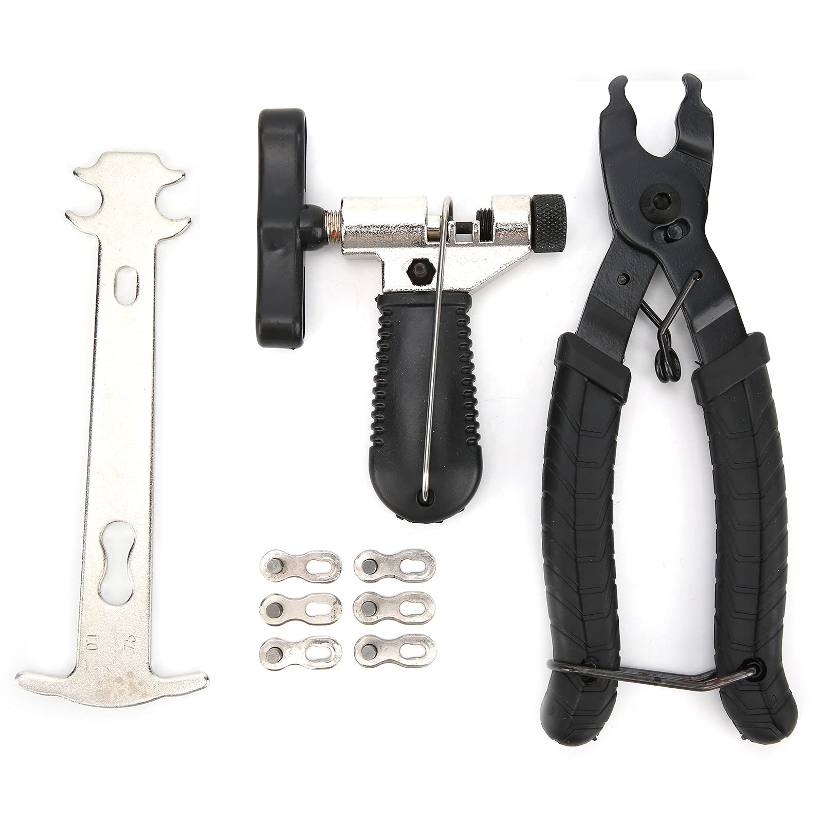 Vifemify Mountain Bike Chain Pliers Remover Chain Breaker Splitter Tool Checker Mountain Bike Chain Repair Tool Set Easy to use
