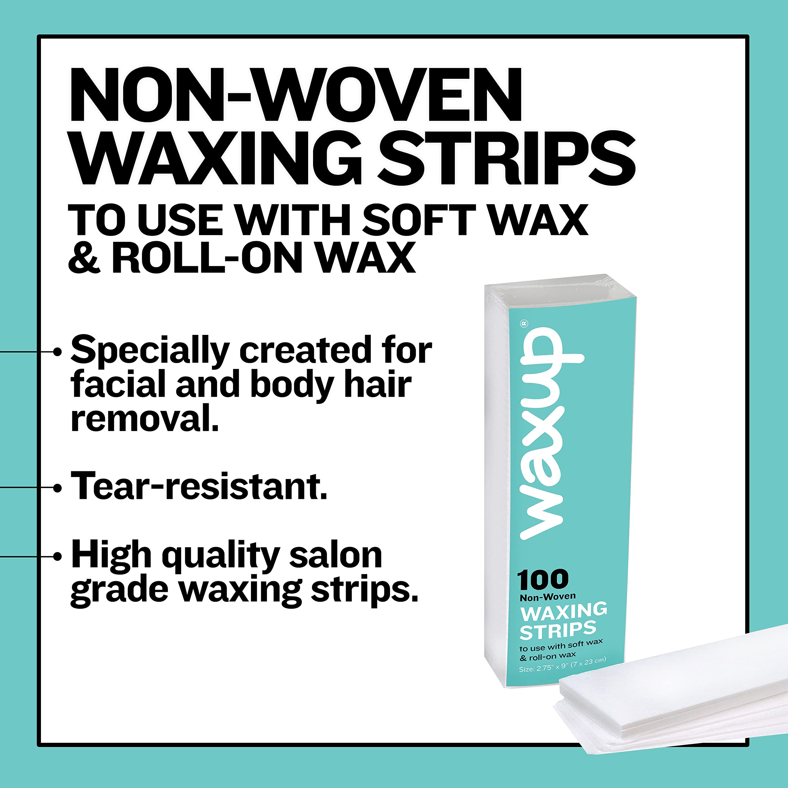 waxup Honey Roll On Wax Refill, Honey Roller Wax 4 Pack, 100 Waxing Strips, Almond Oil Wax Remover, Hair Removal Waxing Kit.