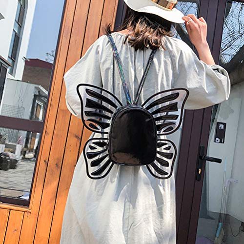 Ozgkee Butterfly Backpack Travel Bag (black)
