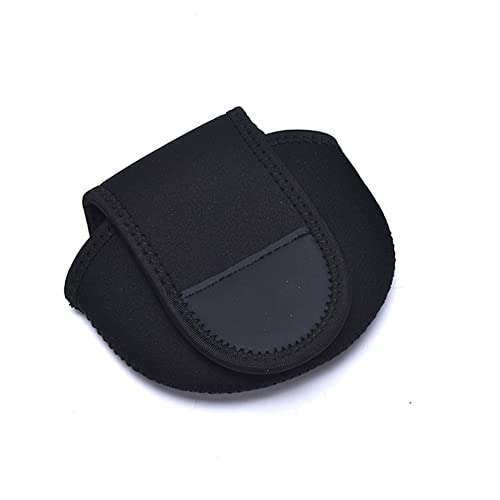 SOLBUM Baitcasting Fishing Reel Cover Black Protective Bag for Baitcasting Reel Fishing Accessories Tools Fly Reel Case (Color : Black A1)