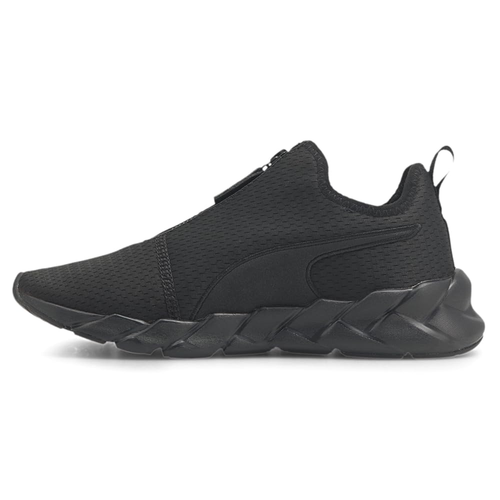 Puma Womens Weave Zip Slip On Training Sneakers Shoes - Black - Size 5.5 M