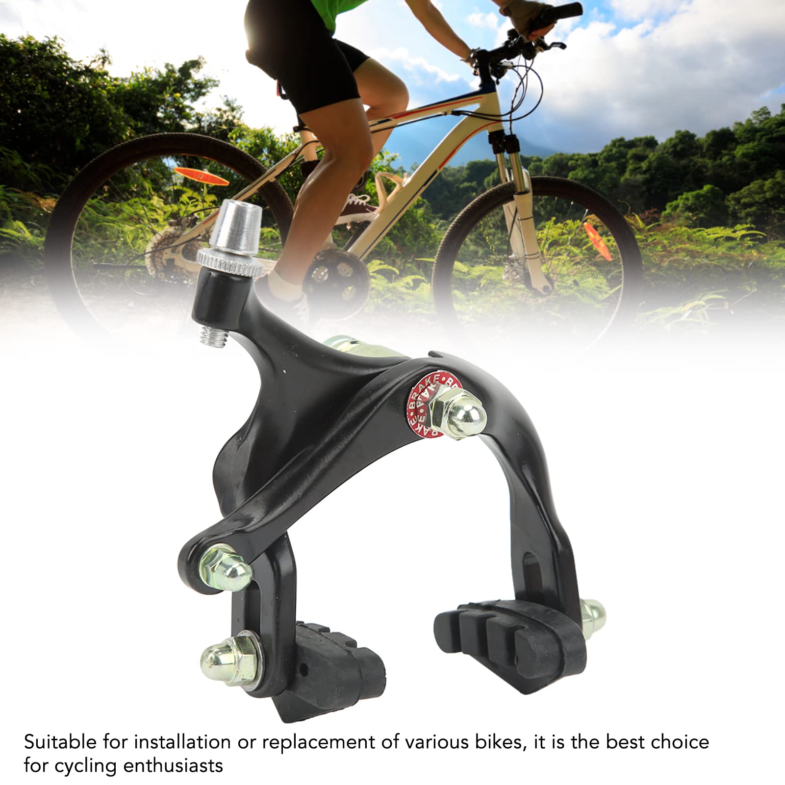 VGEBY Road Bike Brake Caliper Aluminum Alloy C Clamp Brake UT Caliper Bike Replacement Accessories for Riding Cycling (Front Caliper)