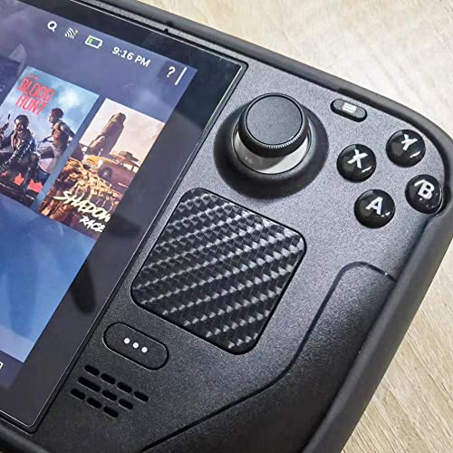 TGDPLUE Protect Skin Set for Steam Deck with Touch pads Skins,Auxilliary Buttons Skin,4 Thump Grip Caps,Rubber Dust Plugs