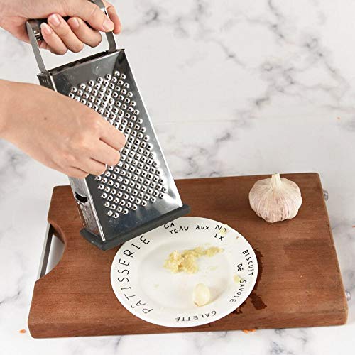 NILICAN Vertical Stainless Steel Grating Four-sided Boxed Grater For Cucumbers, Carrots And Cheese, Grater, Melon, Planing, Potato, Planer, Non-slip Handle,Peeler
