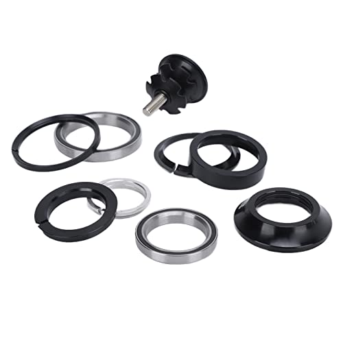 Wene Bicycle Headset, 360° Rotation CNC Technology Bike Double Bearings Headset Integral Sealed for Road Bike