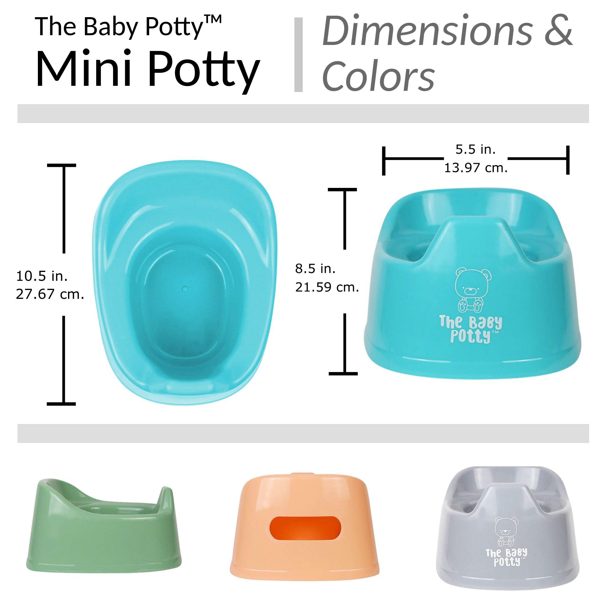 Mini Potty for Elimination Communication | Early Potty Training | Portable and Lightweight Design | Promotes Full Potty Independence | EC Child Potty Training Toilet (Grey) (Grey)