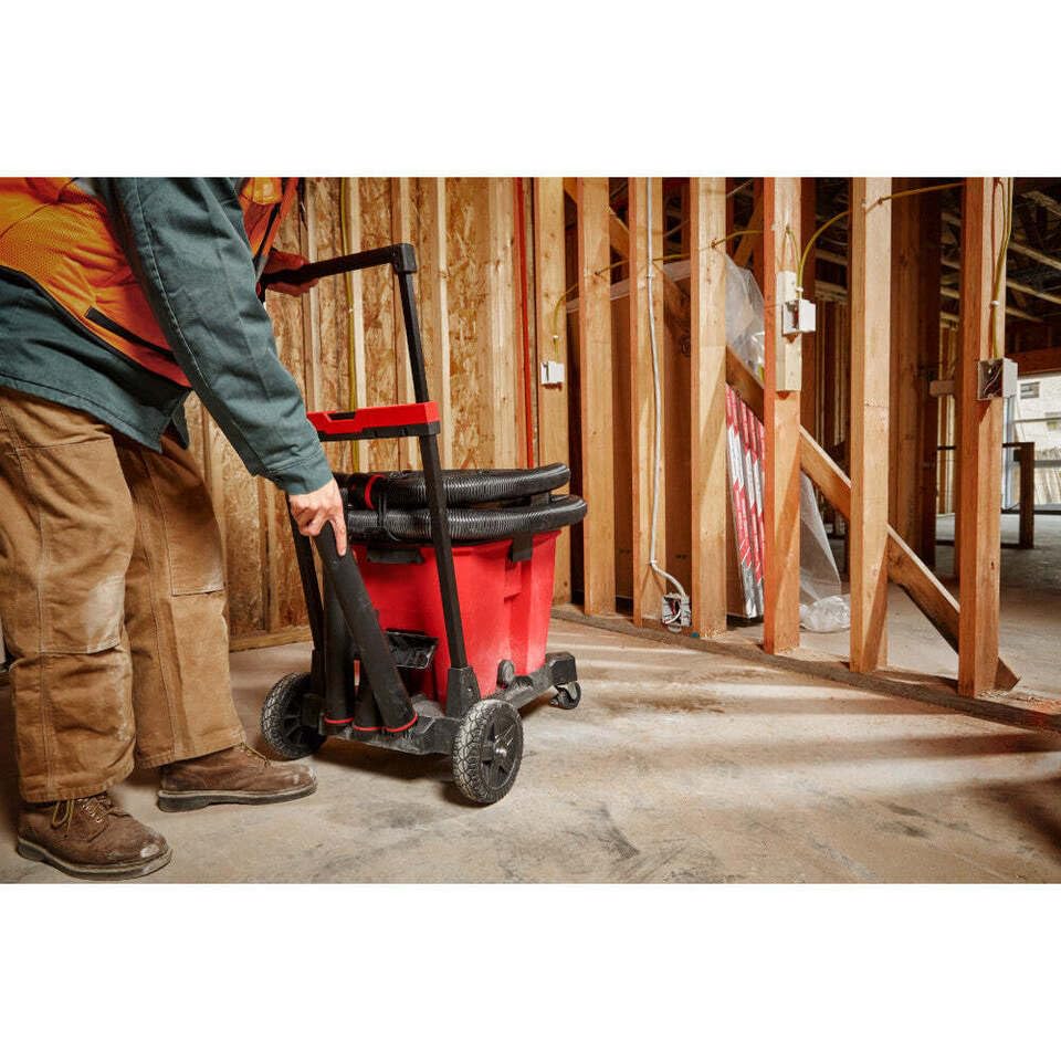 Milwookee Fits Milwaukee 0933-20 Premium Wet/Dry Vacuum Cart,Rolling Tool Box,Tool Box with Wheels,Dolly cart, Red