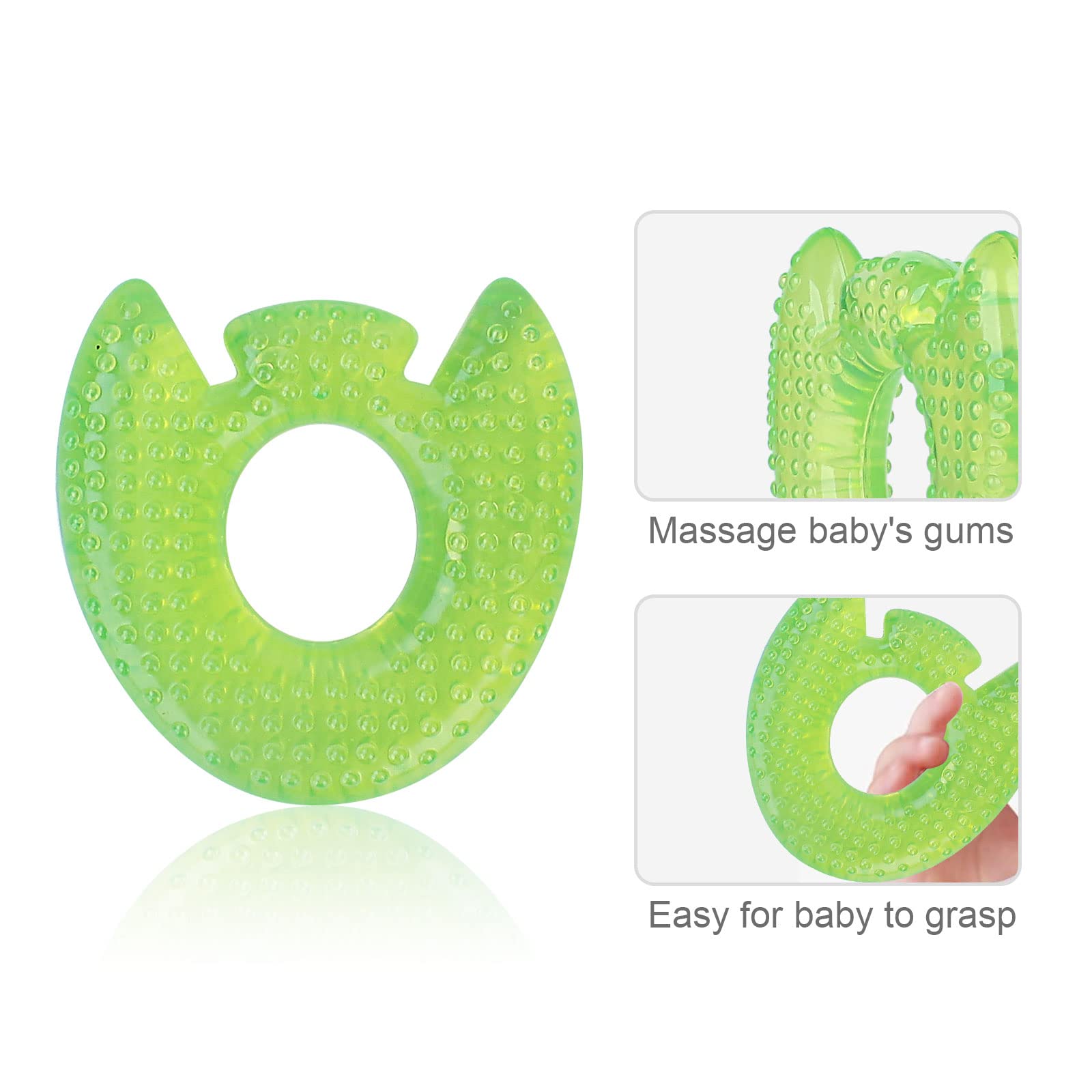 Water Teether Set, Teething Toys for Babies 0-6 Months Soothing Teether Set, Cooling Soothes Gums, BPA Free, Frozen Teething Toys for Babies (04)