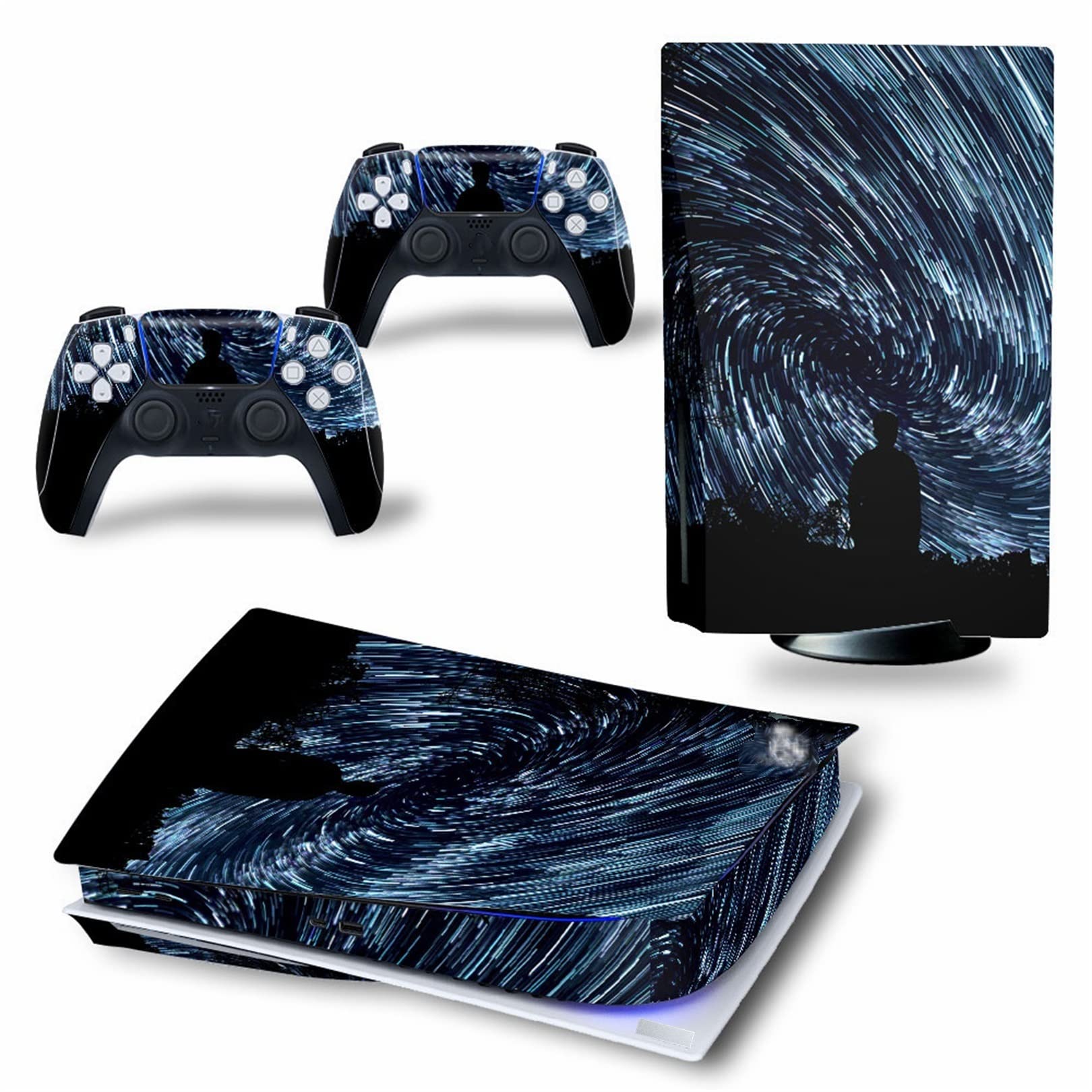 Top factory BUCEN for PS5 Skin Disc Edition & Digital Edition Console and Controller Vinyl Cover Skins Wraps Scratch Resistant, Compatible with for PS5 163119 Anti Scratch (Size : Digital Edition)