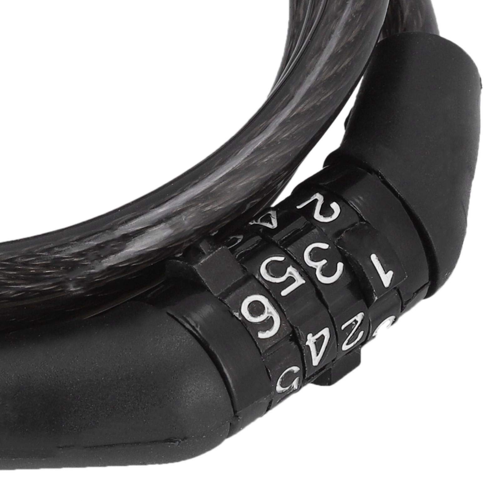 No Key Waterproof Passwords Bike Security Lock, Anti-Theft Bike Coded Cable Lock, Easy to Operate, Mountain Bicycle Children for Bike Home