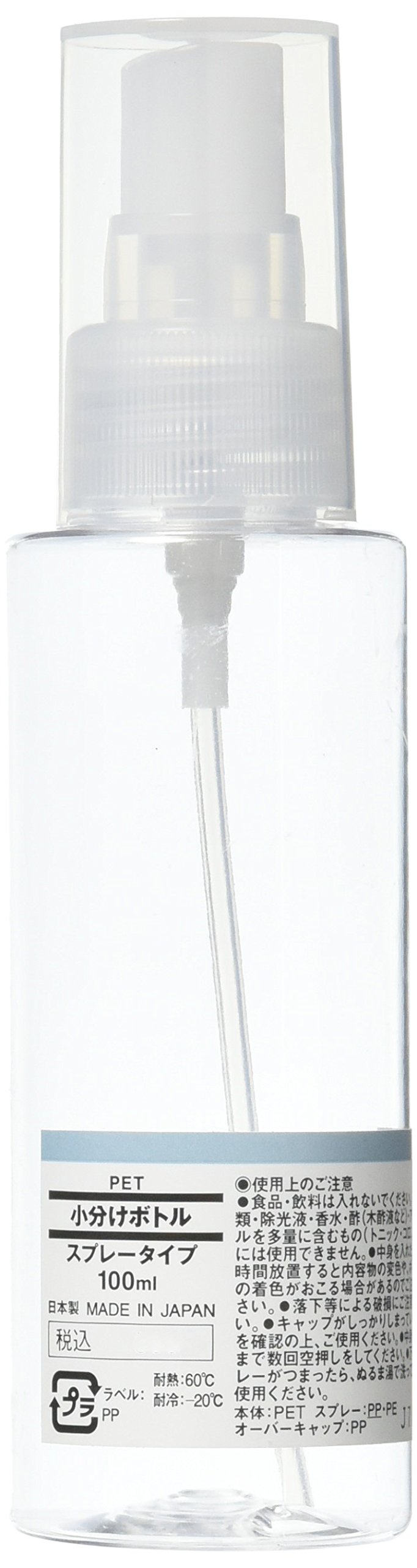 Muji PET Cylinder Spray Bottle 100ml