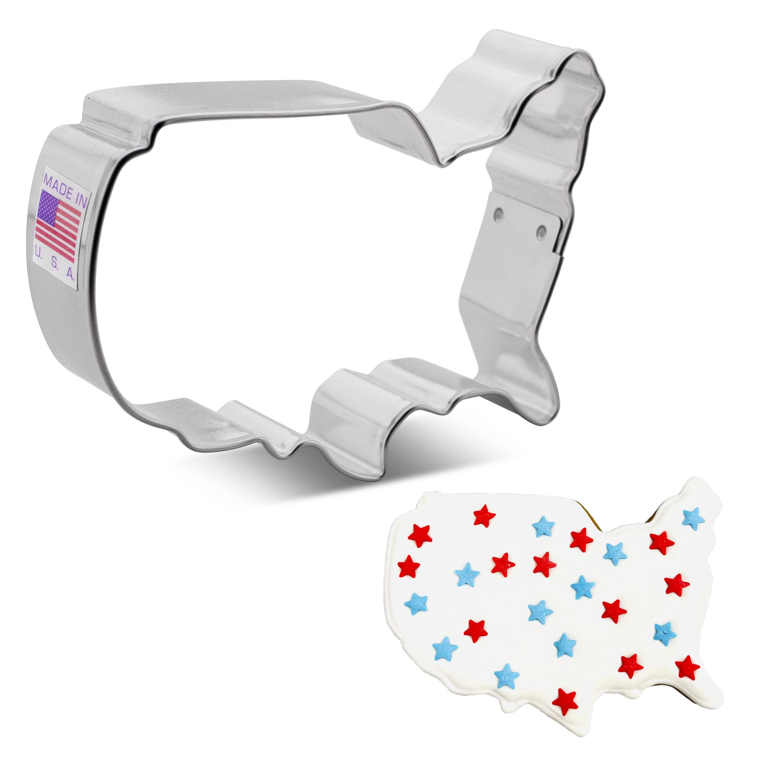 USA Map Cookie Cutter 4" Made in USA by Ann Clark